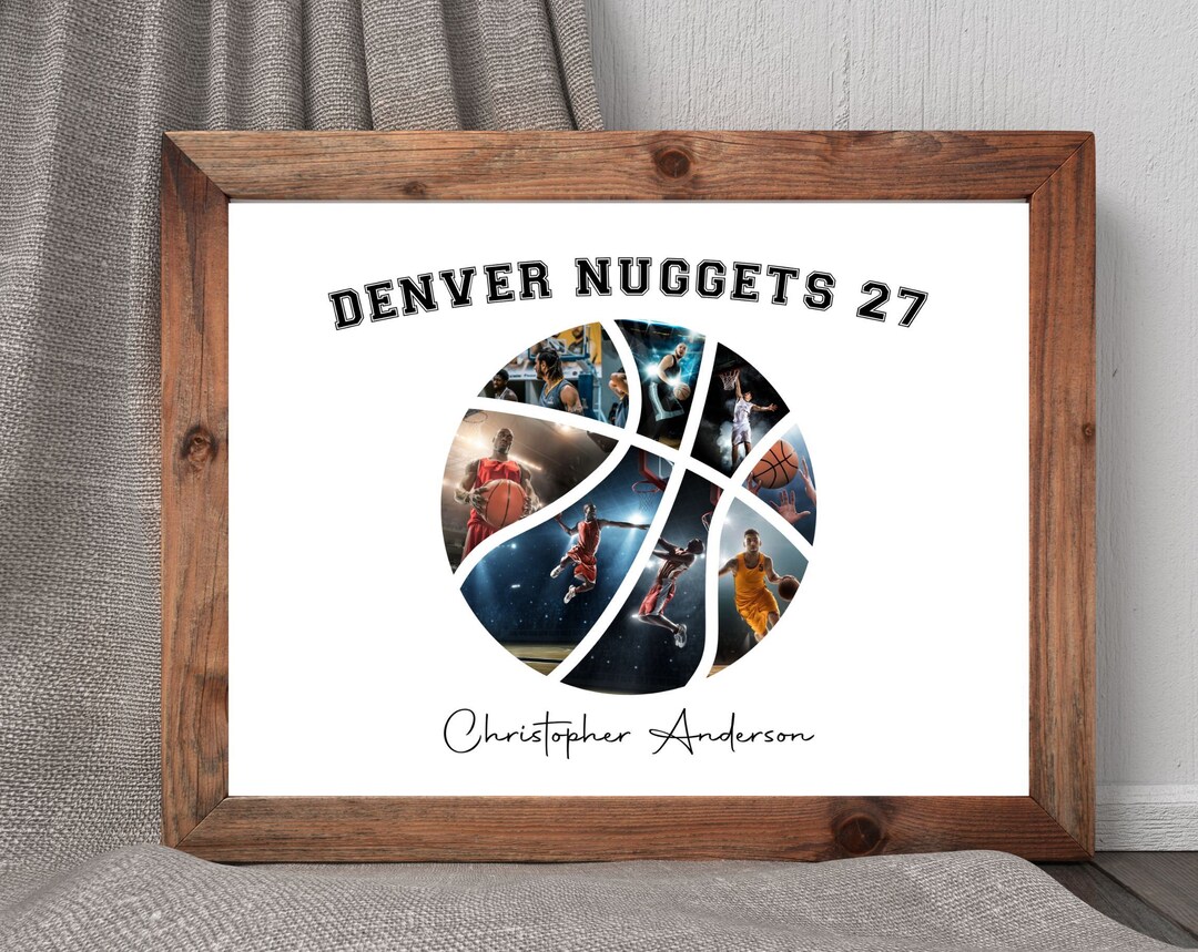 Basketball Photo Collage, Basketball Canva Template, Basketball Collage ...