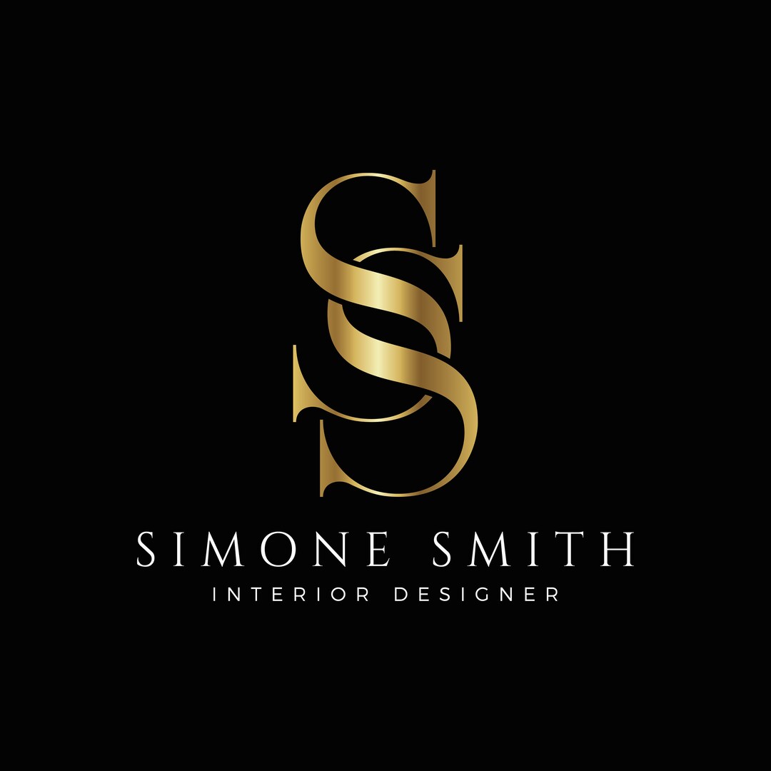 Custom Initials Logo Design, Gold Signature Logo (digital Files) - Etsy