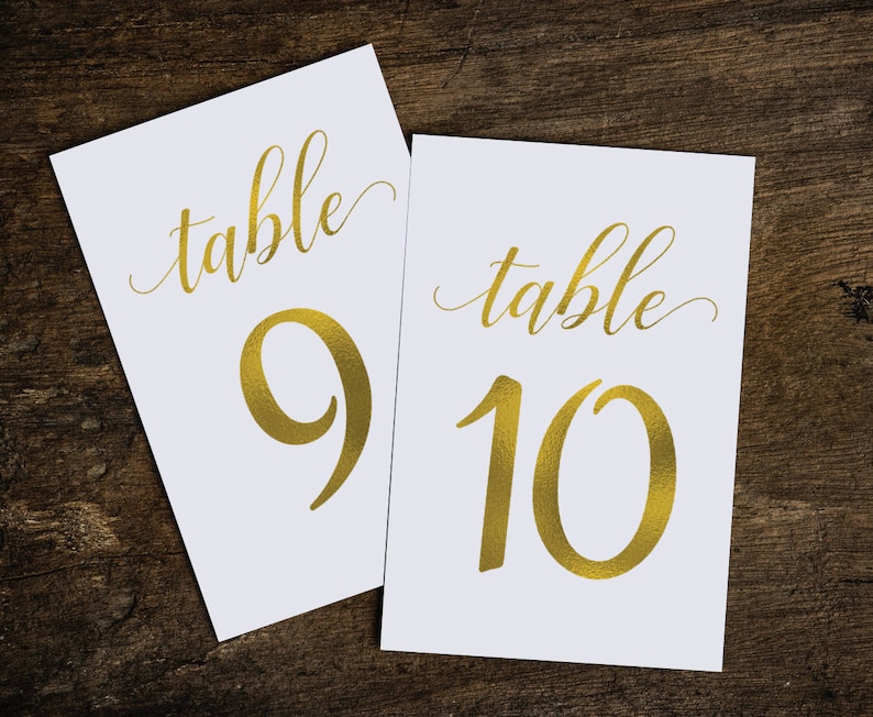 Table Number Template Table Numbers Printable Table Numbers - Etsy