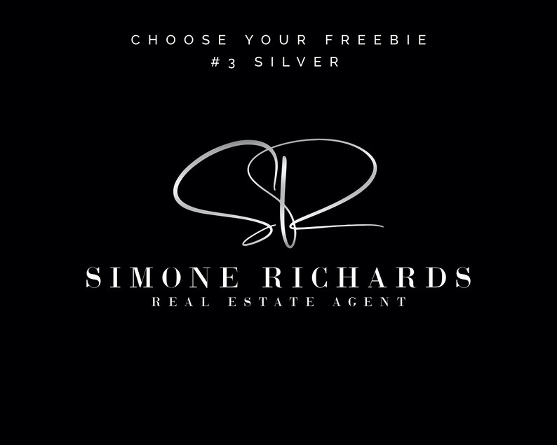 Signature Logo Signature Logo Design Silver Logo Signature - Etsy