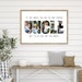 Uncle Photo Collage, Uncle Photo Frame, Best Uncle Print, Uncle Present ...