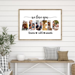 Grandpa Photo Frame, Personalized Grandpa, Abuelo Photo Collage ...