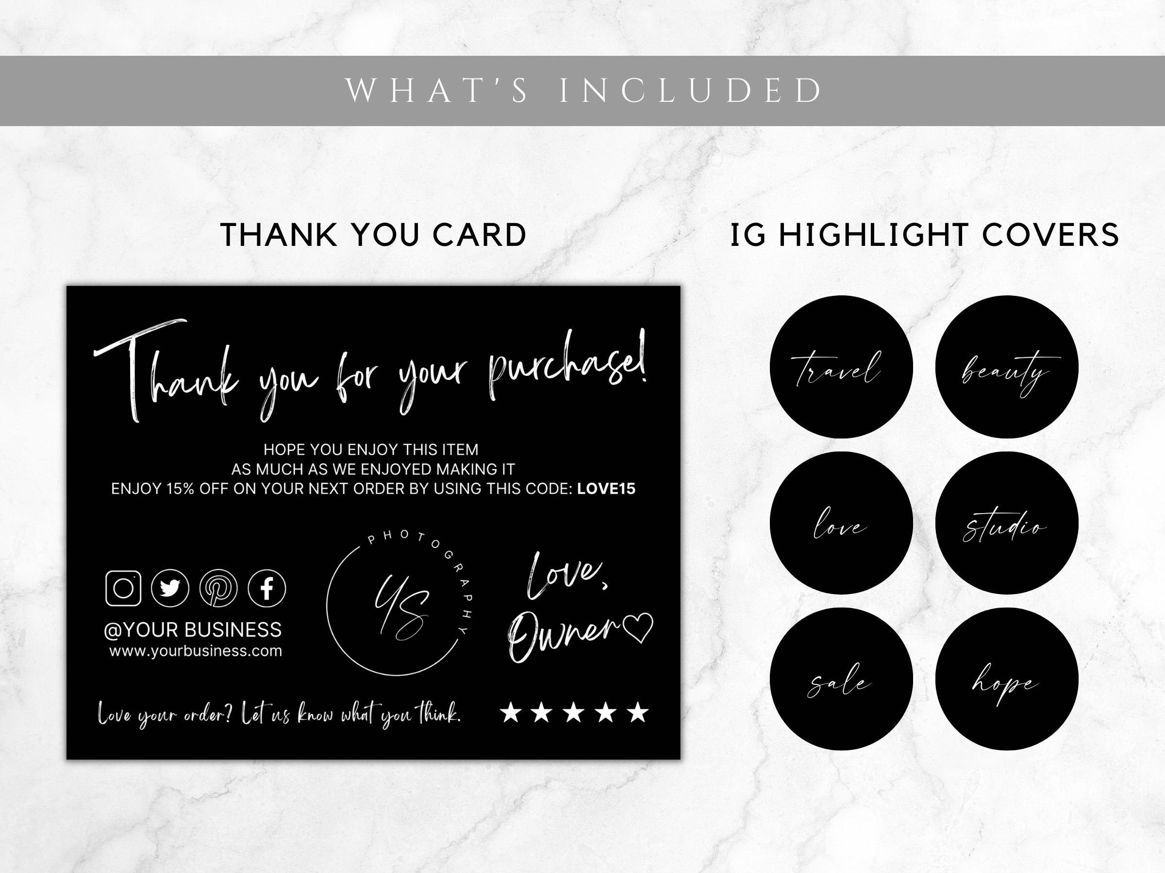 DIY Signature Logo Design Branding Kit, Branding Kit Logo, DIY Logo Set ...