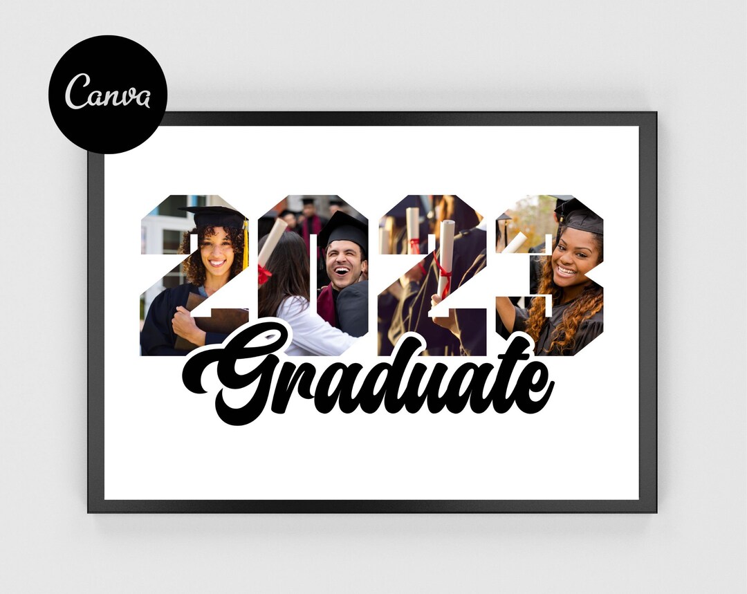 Graduate Photo Frame, Graduation Photo Collage, Grad Gift, Gifts for ...