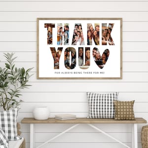 Thank You Photo Frame, Personalized Thank You, Thank You Photo Collage ...