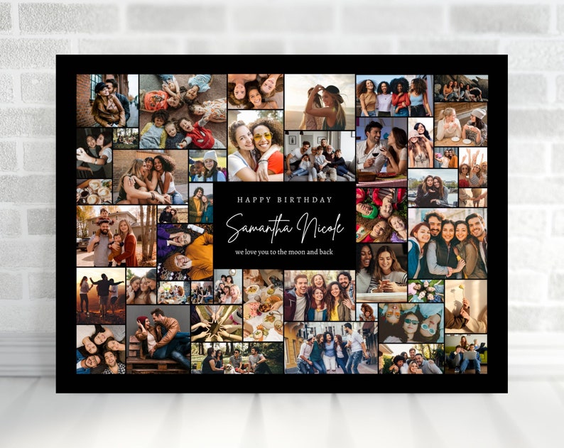 Birthday Photo Collage Birthday Collage Gifts for Parents Best Friends ...