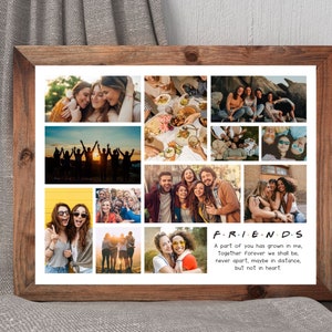 Friends Photo Frame, Friends Prints, Friends Photo Collage, Canva ...