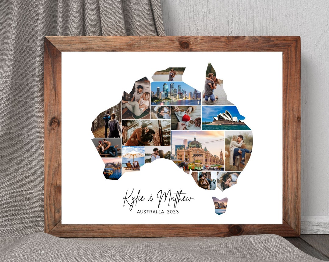 Australia Collage, Australia Map Collage, Travel Photo Collage ...