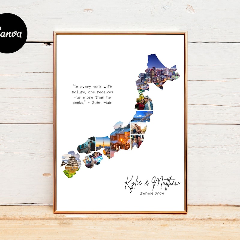Japan Photo Collage Frame - Etsy