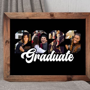 Graduate Photo Frame, Graduation Photo Collage, Grad Gift, Gifts for ...