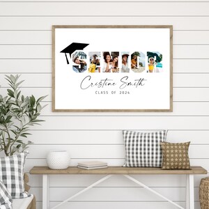 Senior Photo Collage Graduation Gift Editable Canva Template Players ...