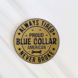 Blue Collar Patch, Support Blue Collar Patches, Men's Hat Patch, Iron ...