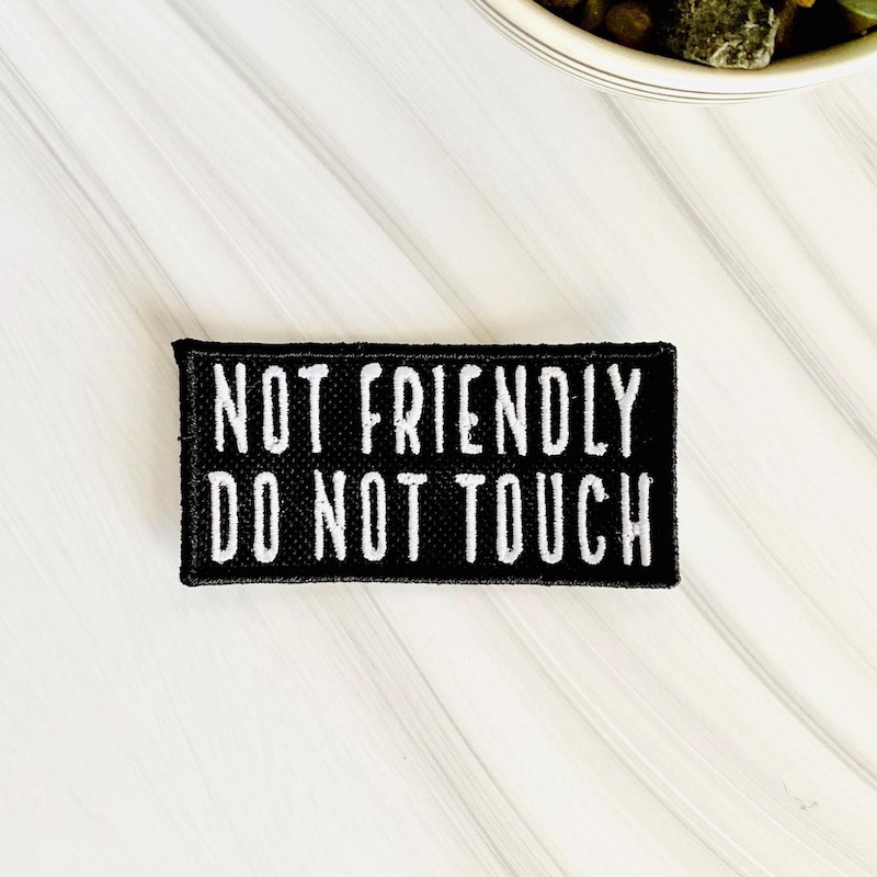 Do Not Touch Patch - Etsy