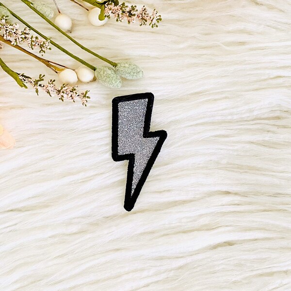 Lightning Bolt Patch - Etsy