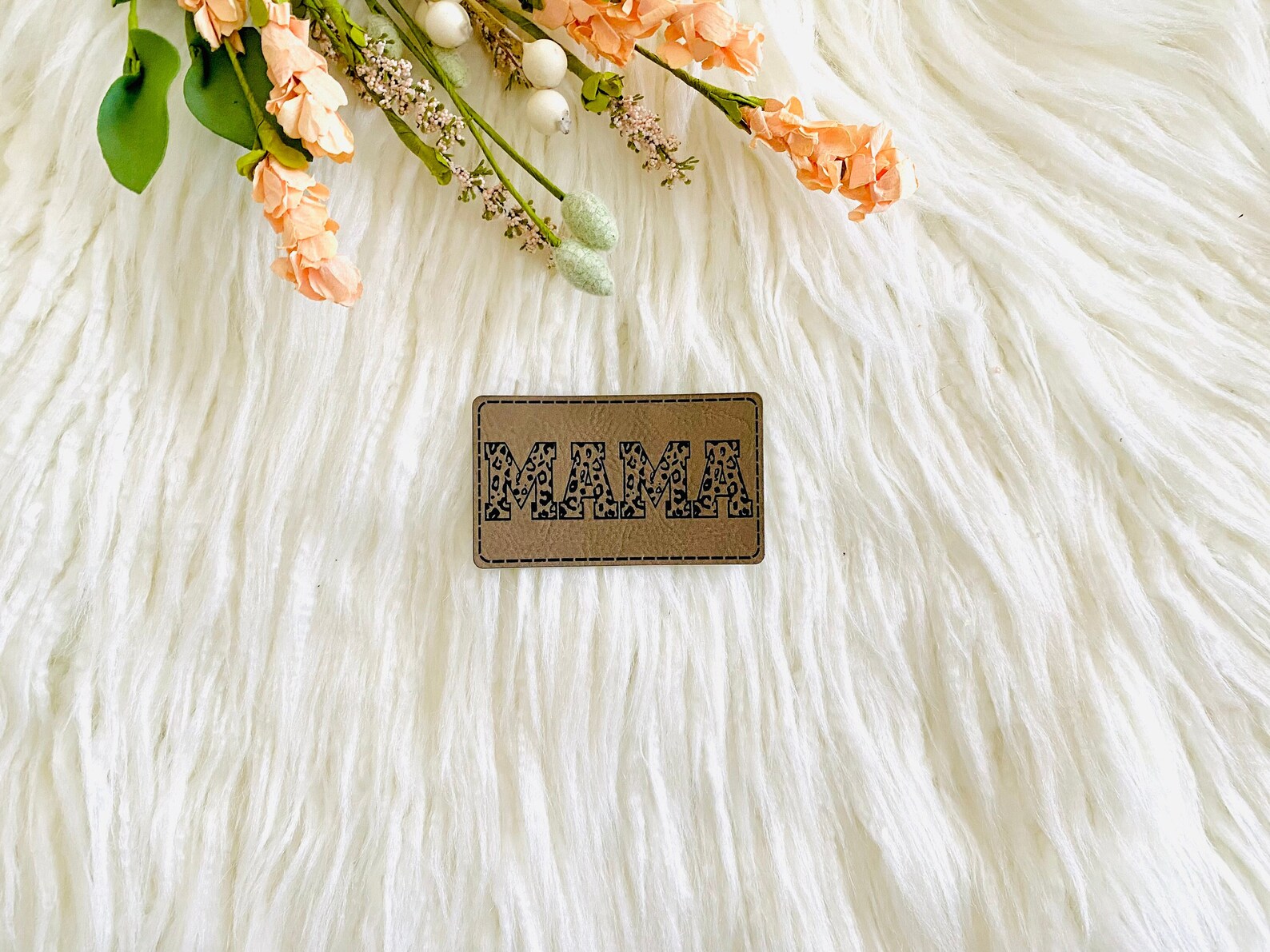 Mama Iron on Hat Patch, Custom Leather Patch, Leather Patches for Hats ...