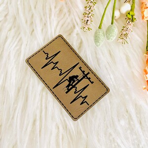 Lineman Hat Patch, Iron on Leather Patch, Leather Patches for Hats ...