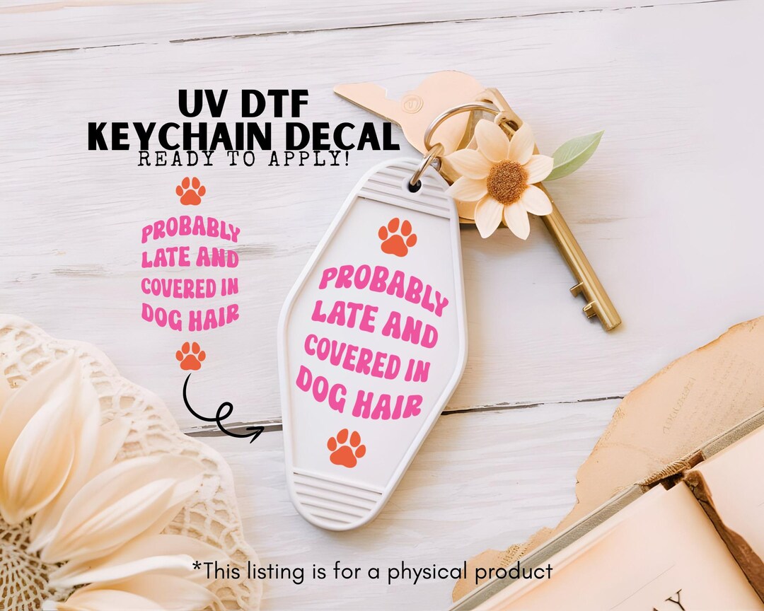 Uv Dtf Keychain Decals, Keychain Uvdtf, Motel Key Chain Custom, Sticker ...