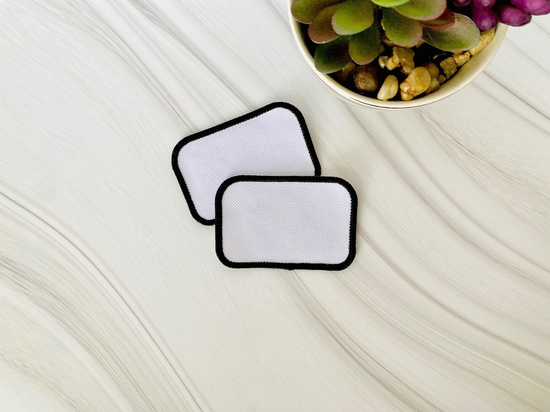 Blank Rectangle Sublimation Patch, Rectangle Hat Patch, Embroidered ...