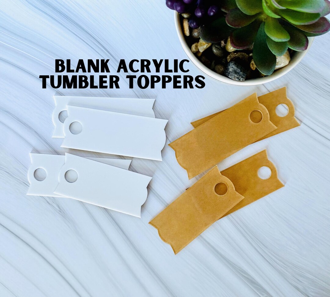 Tumbler Topper Blank, Blank Acrylic Toppers, Acrylic Blanks for 40oz ...