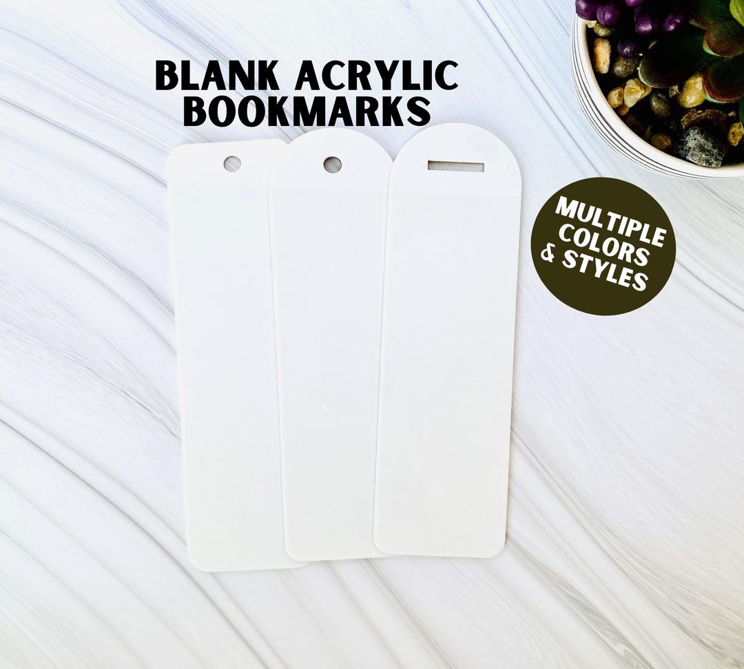Acrylic Bookmark Blanks, Blank Bookmarks, Wholesale Blanks, Laser Cut ...