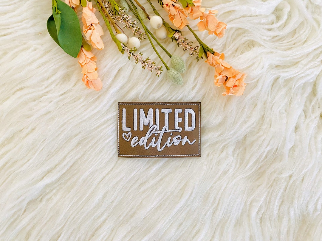 Limited Edition Patch, Embroidered Leather Patches, Leather Patches for ...
