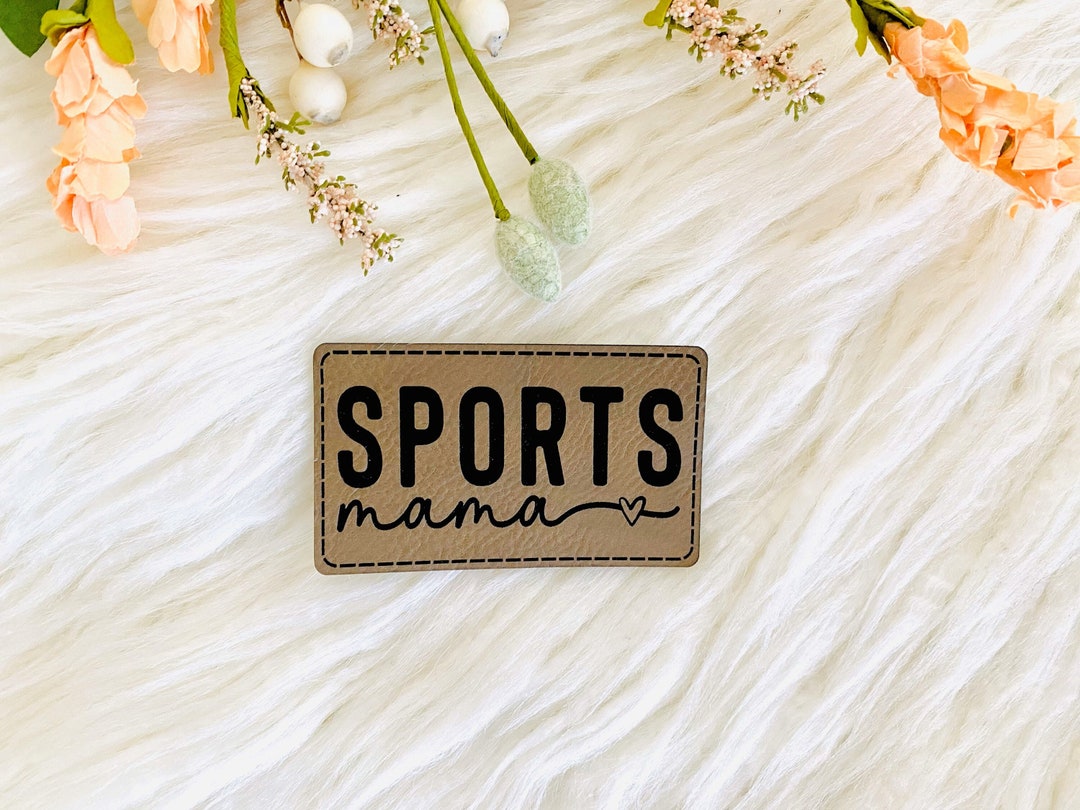 Sports Mama Patch, Patches for Hats, Leather Iron Ons, Sports Mom Hat ...
