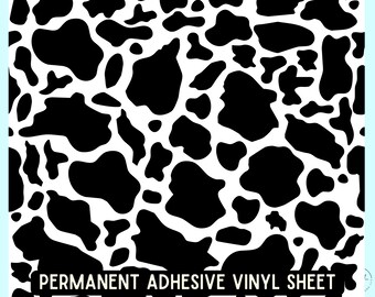 Cow Print Heat Transfer Vinyl Cow Pattern HTV Animal Print - Etsy