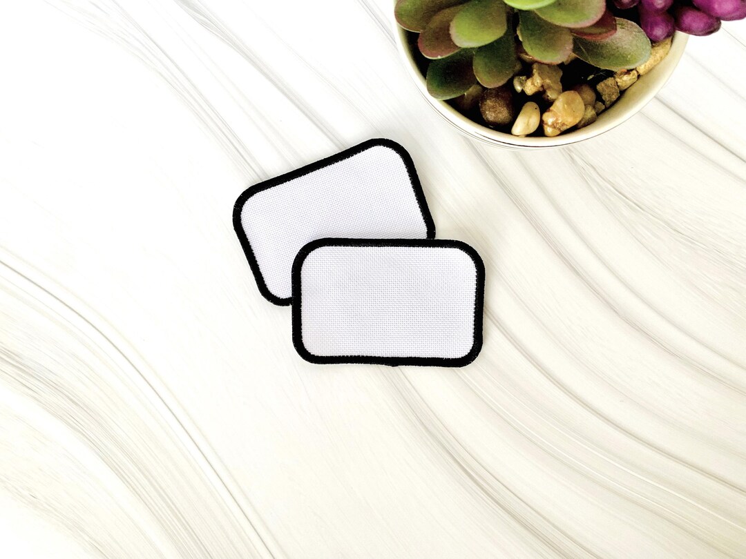 Blank Rectangle Sublimation Patch, Rectangle Hat Patch, Embroidered ...