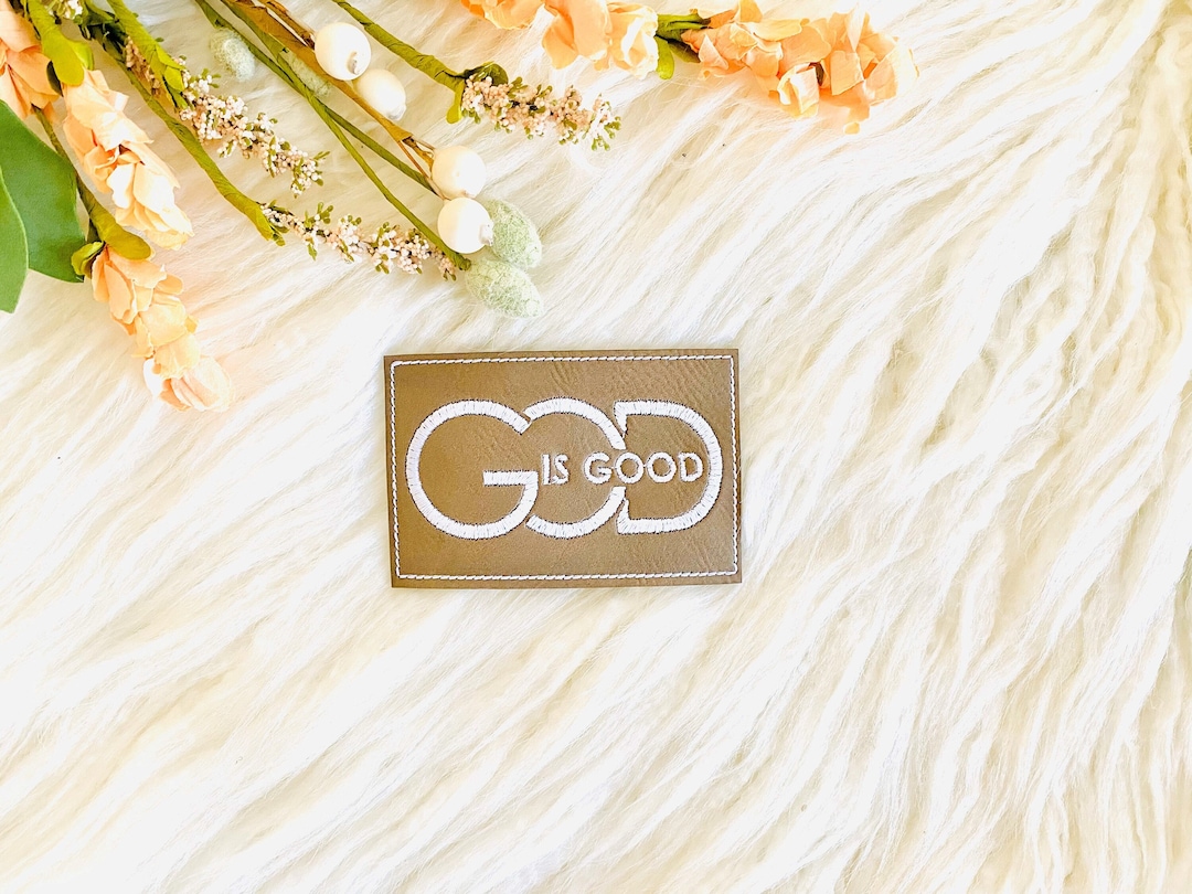 Embroidered Leather Patches, God is Greater Patch, Christian Patches ...
