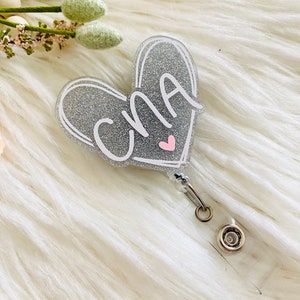 Cna Badge Clip, Nurse Name Tag, Cna Gifts Ideas, Rad Tech Badge Reel - Etsy