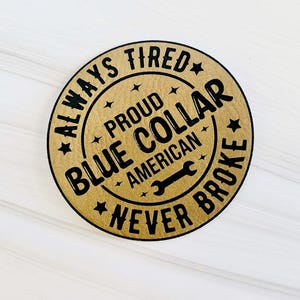 Blue Collar Patch, Support Blue Collar Patches, Men's Hat Patch, Iron ...