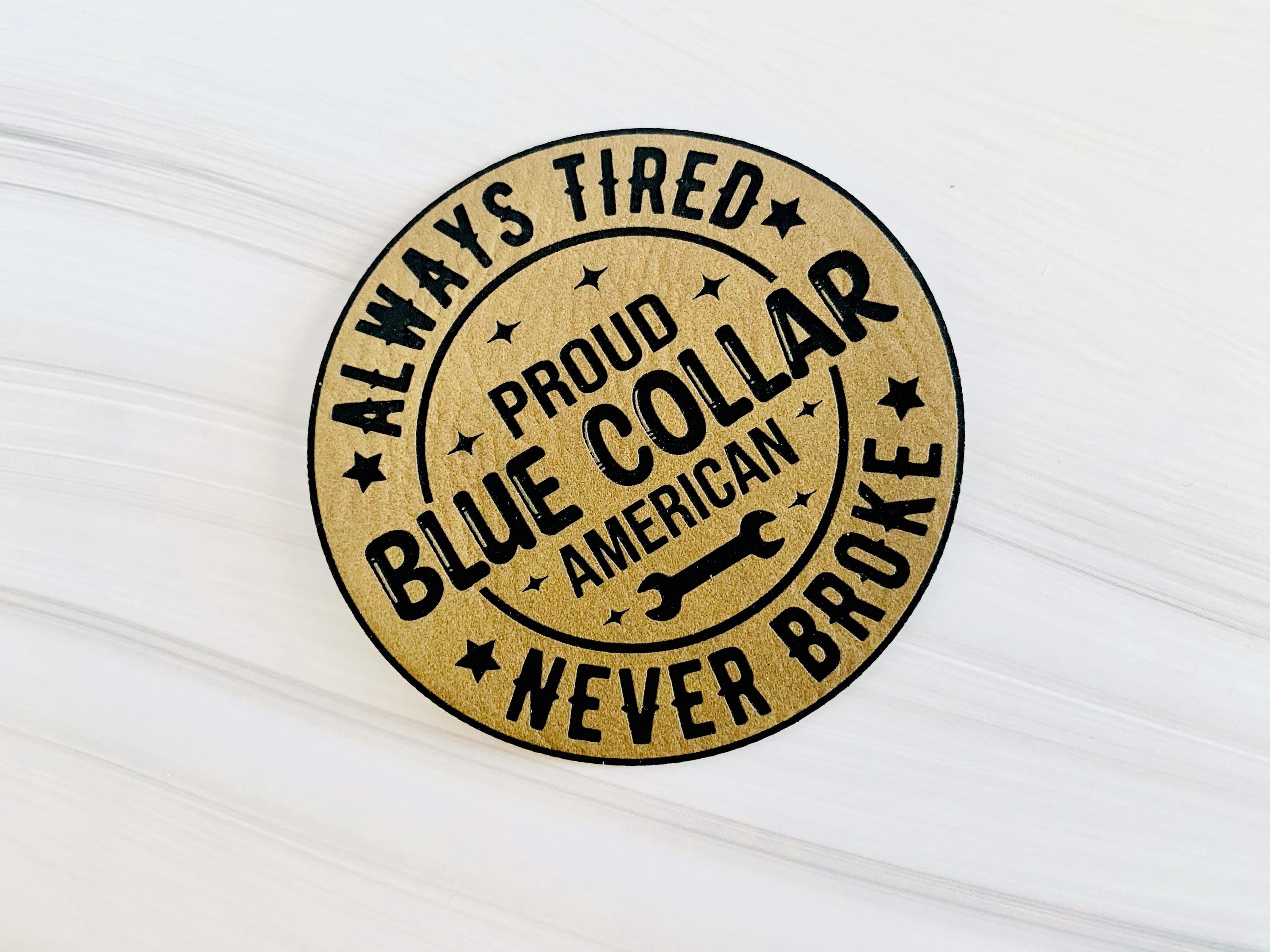 Blue Collar Patch, Support Blue Collar Patches, Men's Hat Patch, Iron ...