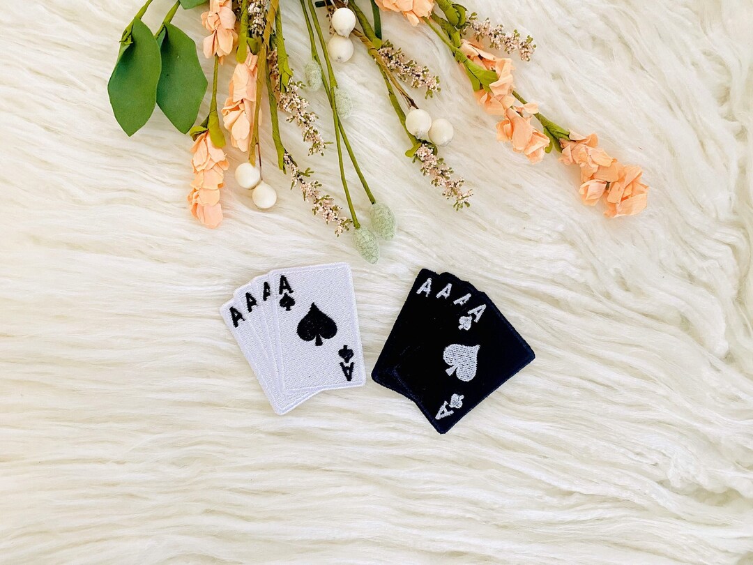 Deck of Cards Patch, Trucker Hat Patches, Patches for Hats, Vegas Card ...