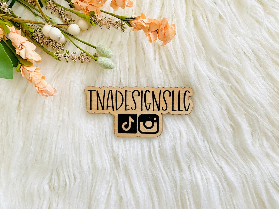 Physical Watermark Sign, Custom Social Media Sign, Instagram Nameplate ...