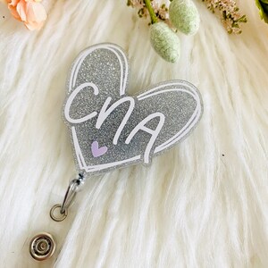 Cna Badge Clip, Nurse Name Tag, Cna Gifts Ideas, Rad Tech Badge Reel - Etsy