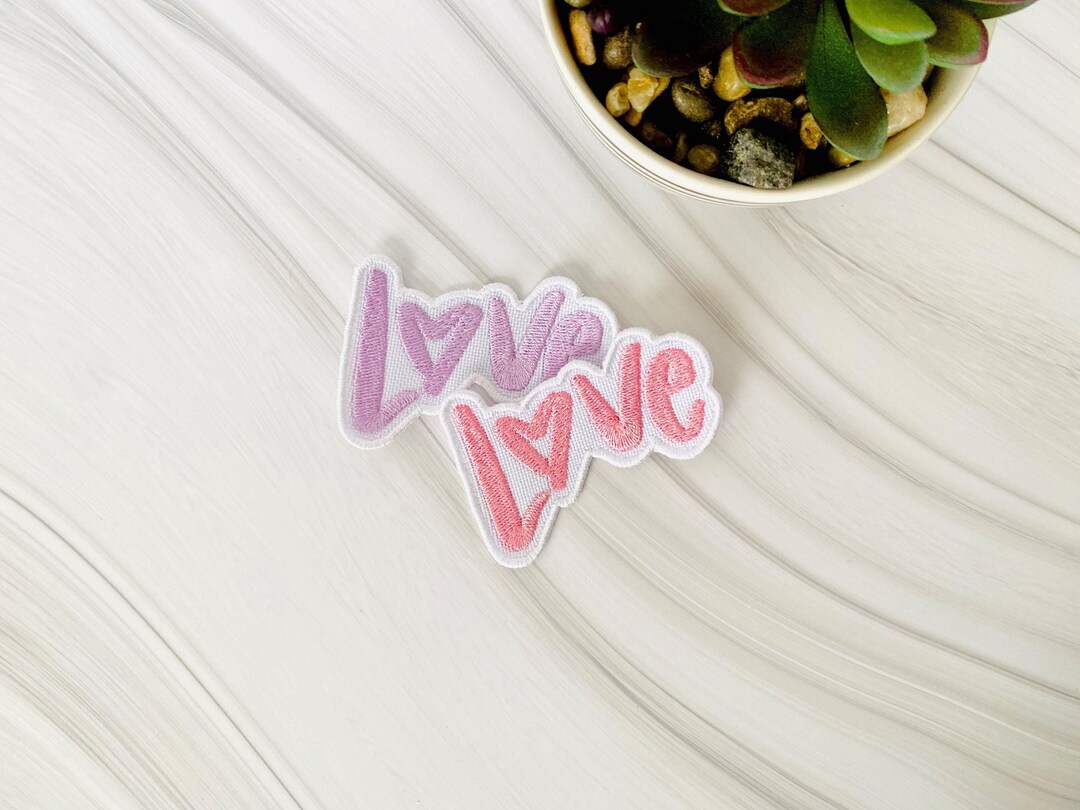 Valentines' Day Patches, Love Patches, Chenille Heart Iron On, Patches ...