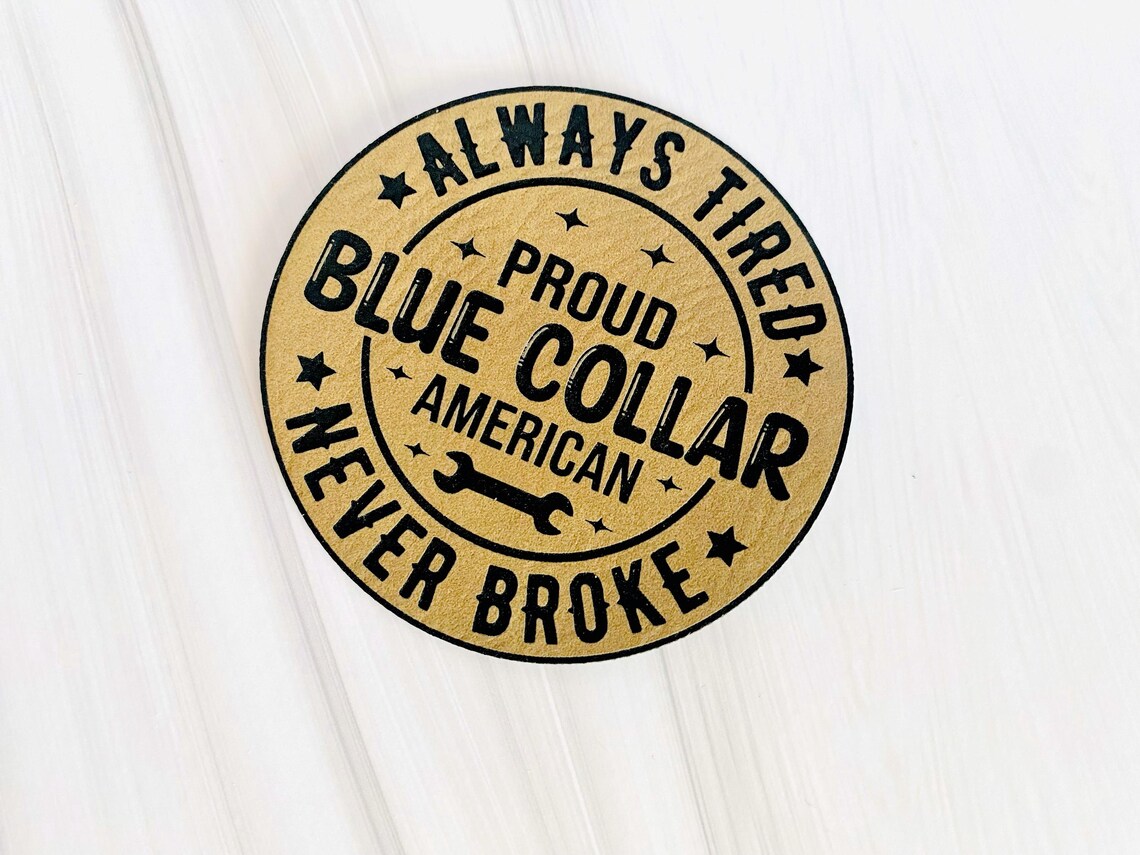 Blue Collar Patch, Support Blue Collar Patches, Men's Hat Patch, Iron ...