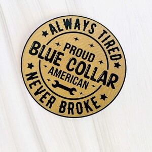 Blue Collar Patch, Support Blue Collar Patches, Men's Hat Patch, Iron ...