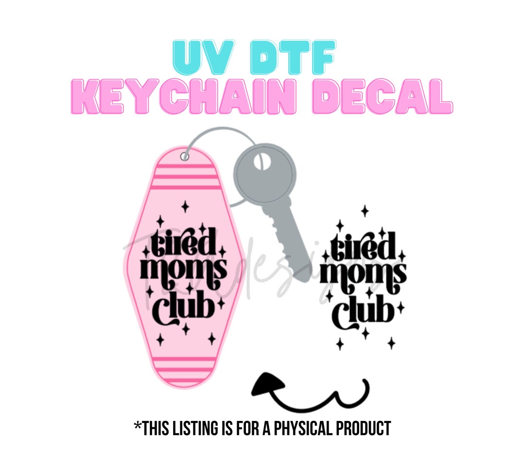 Uv Dtf Keychain Decals, Decals for Motel Keychains, Uv Dtf Decal ...