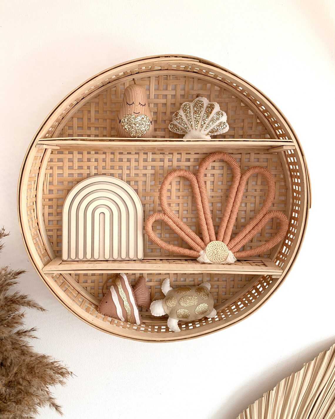 Macrame Sea Shell | Terracotta | Rattan Boho Home Decor | Beach Nursery ...