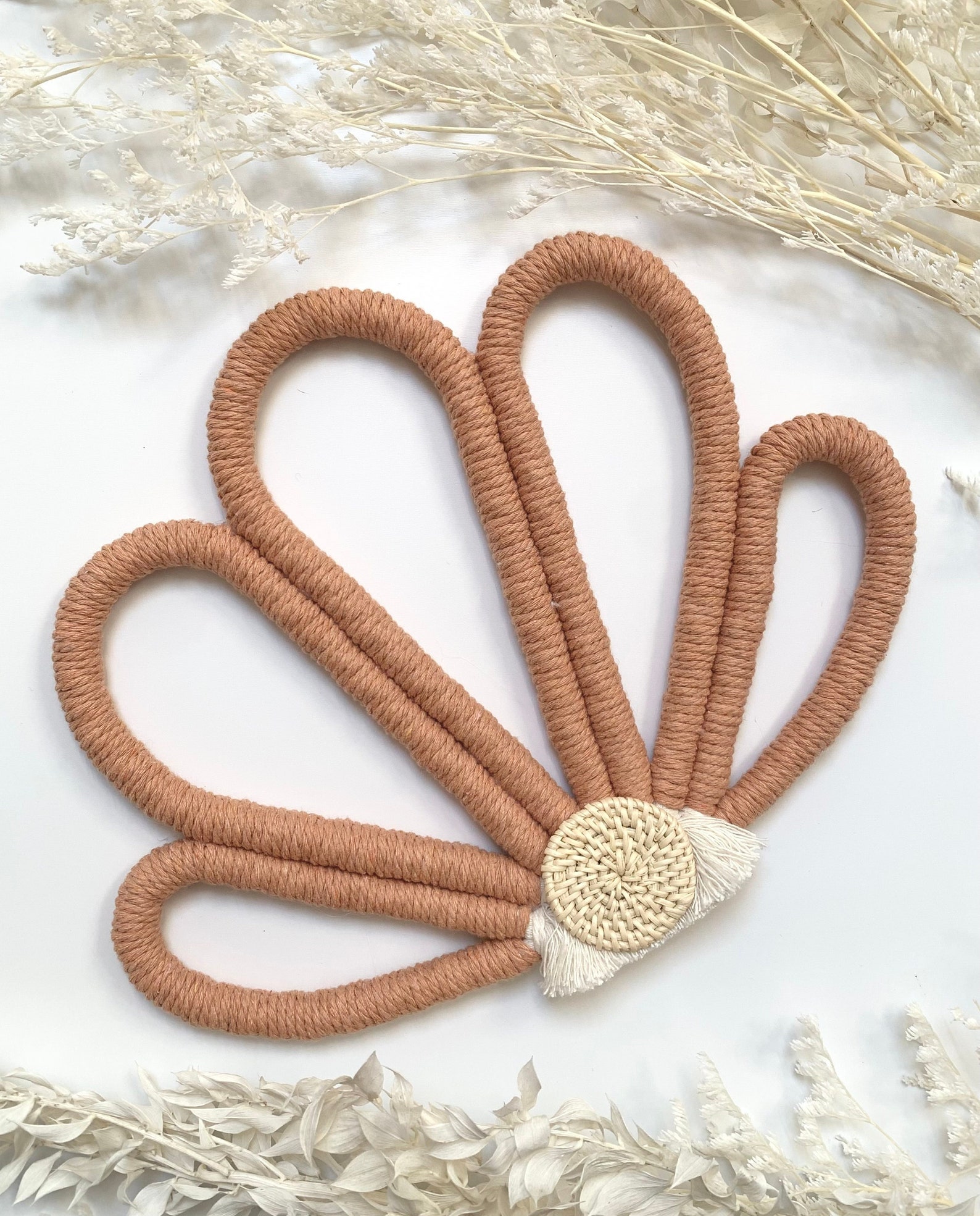 Macrame Sea Shell | Terracotta | Rattan Boho Home Decor | Beach Nursery ...