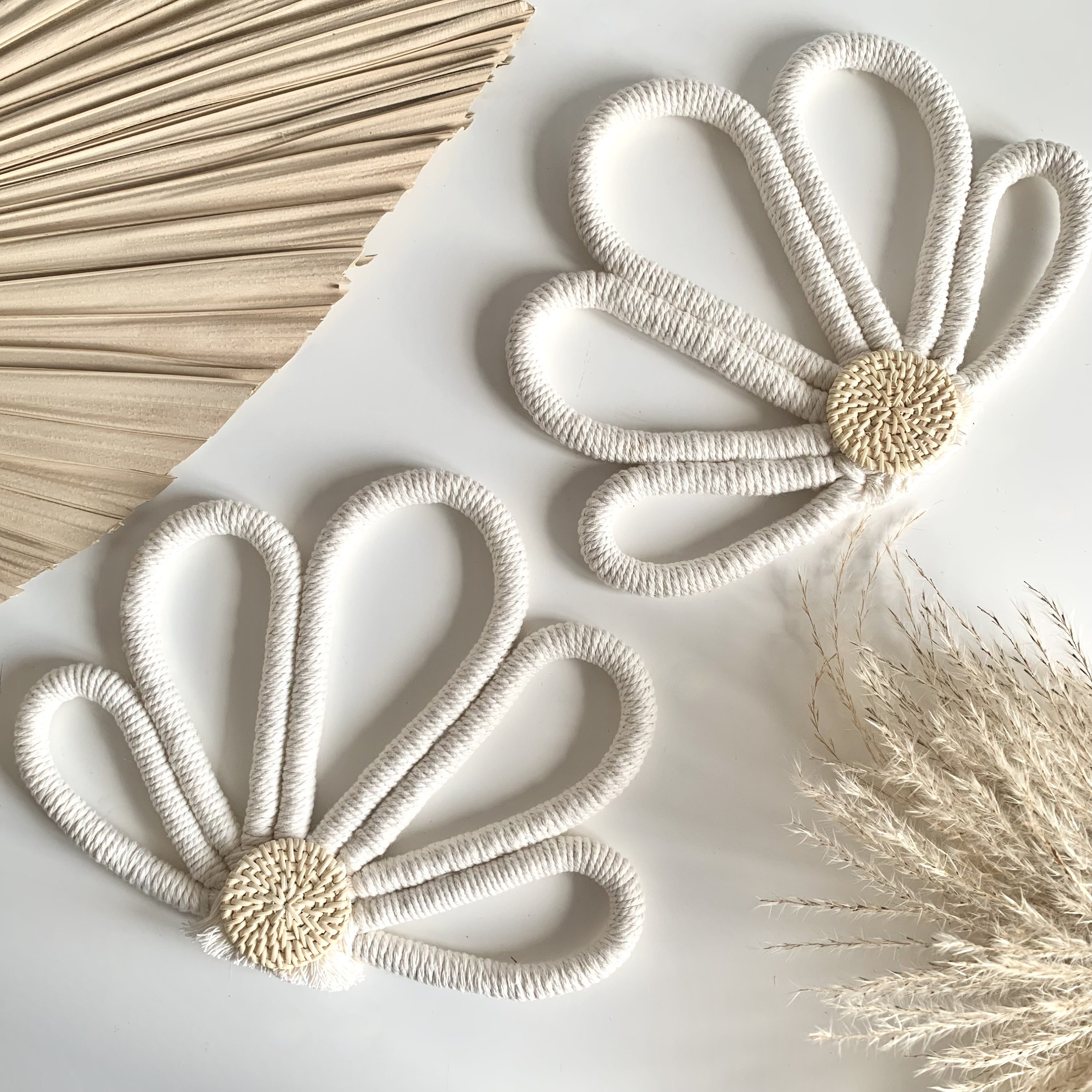 Macrame Sea Shell Rattan Boho Home Decor Neutral Nursery - Etsy