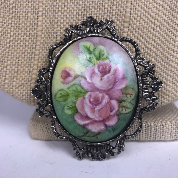 Porcelain Brooch - Etsy