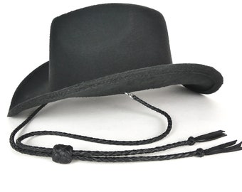 Cowboy Hat Stampede String, Cowboy Chin Strap, Cinnamon-black-white ...