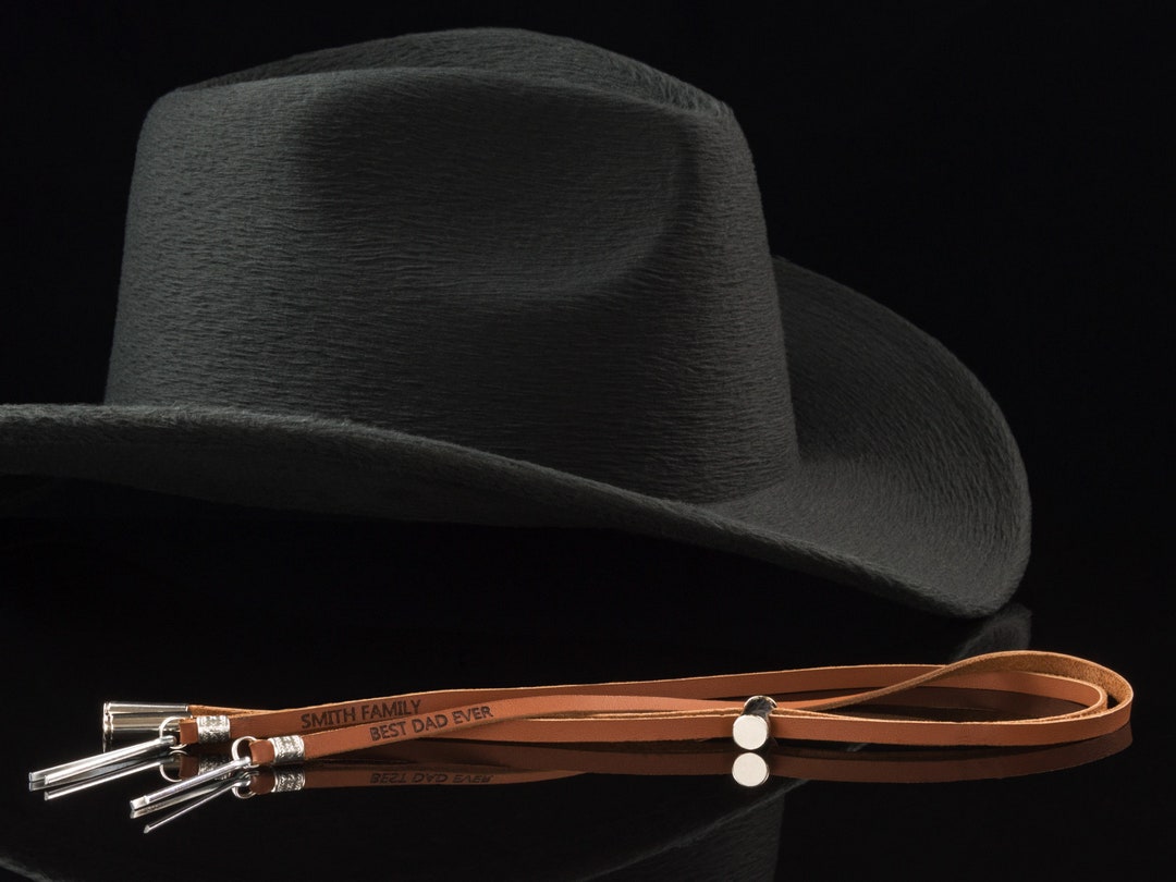 Personalized Leather Cowboy Hat Stampede String: Western Chin Strap - Etsy