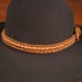 Handwoven Whiskey Brown Leather Hat Band: Western Cowboy Style - Etsy