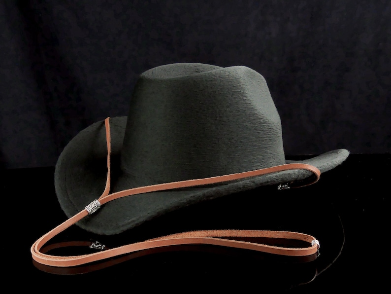 Saddle Custom Leather Stampede String for Cowboy Hats Western - Etsy