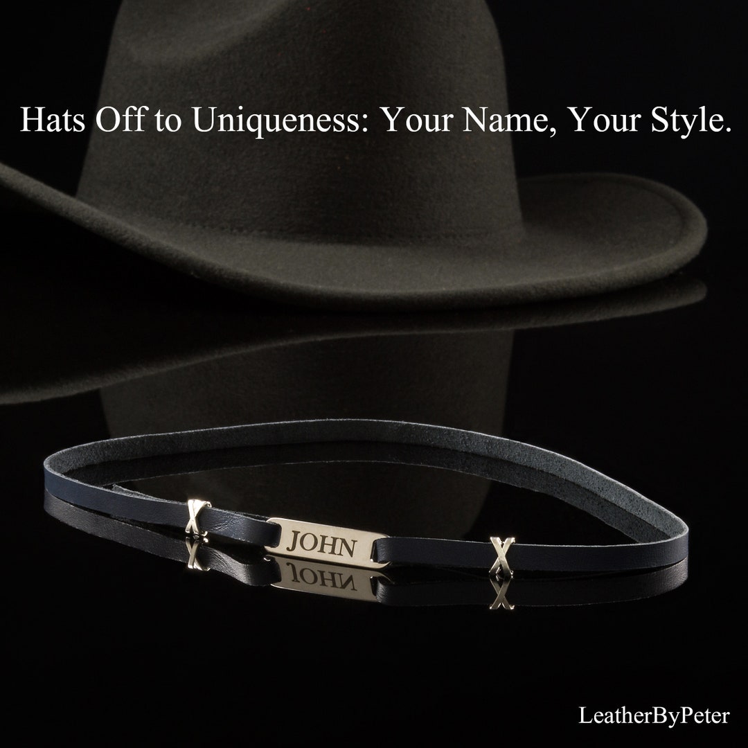 Personalized Custom Leather Hat Band for a Unique Touch -gift - Etsy