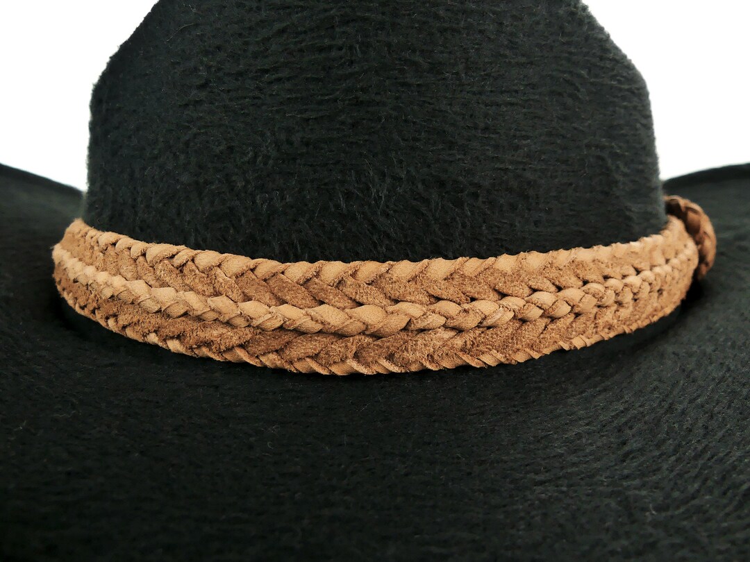 Brown Cowboy Leather Hat Bands, Custom Western Hat Bands for Women and ...