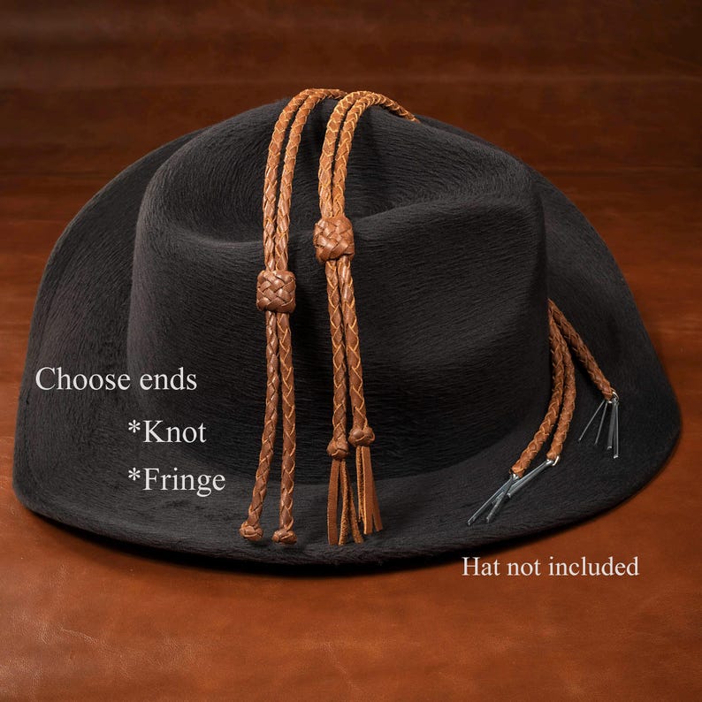 Braided Leather Cowboy Hat Stampede String: Western Chin Strap - Etsy